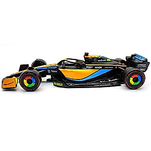 JODIYAAH 1:43 2022 F1 McLaren MCL36 #3 Daniel Ricciardo #4 Lando Norris Alloy Luxury Vehicle Diecast Cars Model Toy (2022 MCL36 #3)
