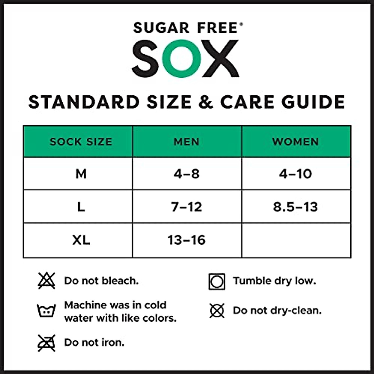 Sugar Free Sox Health & Comfort Womens Diabetic Crew Socks 3 Pack (9-11, Black/White/Grey)