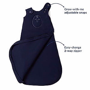 Nested Bean Zen Sack®- Gently Weighted Sleep Sacks | Baby 6-15M | TOG 0.5 | 100% Cotton | Newborn/Infant Swaddle Transition | Aids Self-Soothing | 2-Way Zipper | Machine Washable