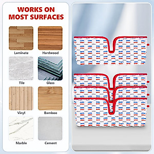 4 Pack Mop Refill Pads Compatible with O-Cedar ProMist MAX Spray Mop Reusable Mop Pads Microfiber Mop Replacement Heads Dry Wet Use Double Sided Machine Washable for All Surface Floor Cleaning
