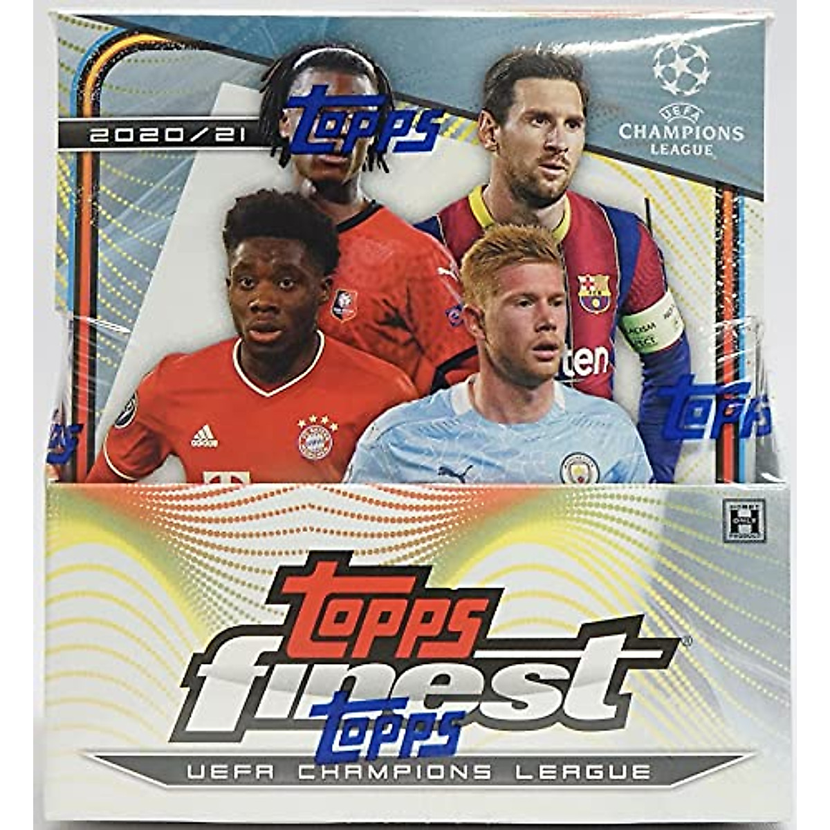 2020-21 Topps Champions League Finest Soccer UEFA Hobby Box (12 Packs/5 Cards:2 Autos)