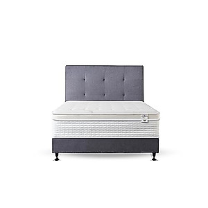 California King Size Mattress - 14 Inch Cool Memory Foam & Spring Hybrid Mattress with Breathable Cover - Comfort Plush Euro Pillow Top - Rolled in a Box - Oliver & Smith
