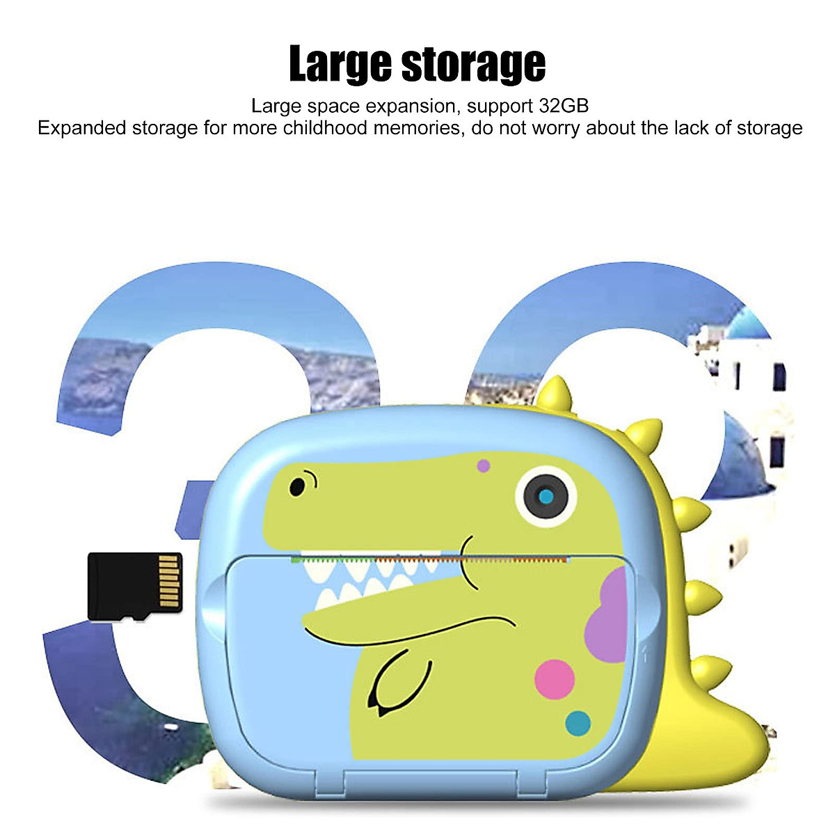 Instant Camera for Kids, 12MP WiFi 2.4 Inch IPS Screen Toddler Digital Camera with Print Paper, Dual Lens 8X Zoom 800mAh Selfie Camera Toys for Girls Boys (Pink)