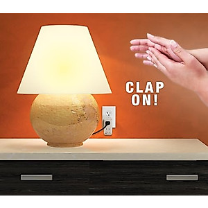 The Clapper, The Original Home Automation Sound Activated Device, On/Off Light Switch, Clap Detection - Kitchen Bedroom TV Appliances - 120v Wall Plug Smart Home Technology, As Seen On TV Home Gift