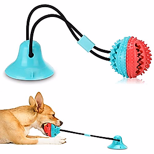 Dog Toys for Aggressive Chewers,Interactive Dog Toys Tug of War, Mentally Stimulating Toys for Dogs, Puppy Teething Toys for Boredom, Dog Puzzle Treat Food Dispensing Ball Toys for Small Large Dogs