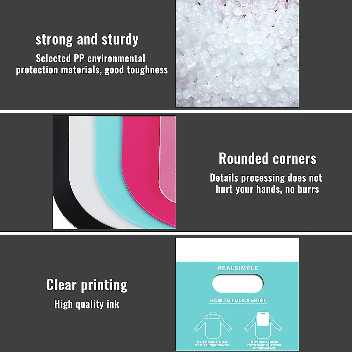 PASNMKvn Laundry Folding Board for Clothing Garments Adults Kids T-Shirts Dress Sweaters Clothes Folder Boards