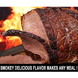 Smoker Box for BBQ Grill Wood Chips,Charcoal & Gas Barbecue Meat Smoked Salmon - Thicker Stainless Steel Won't Warp Reusable Barbecue Grilling Accessories and Cool Dad Gifts