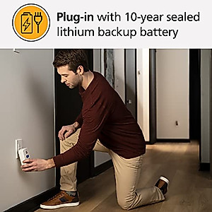 Kidde Smart Carbon Monoxide Detector & Indoor Air Quality Monitor, Plug In Wall, WiFi, Alexa Compatible Device, Voice & App Alerts