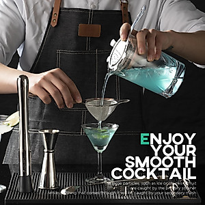 Fine Mesh Sieve Strainer Stainless Steel Cocktail Strainer Food Strainers Tea Strainer Coffee Strainer with Long Handle for Double Straining Utensil 3.3 inch by Homestia