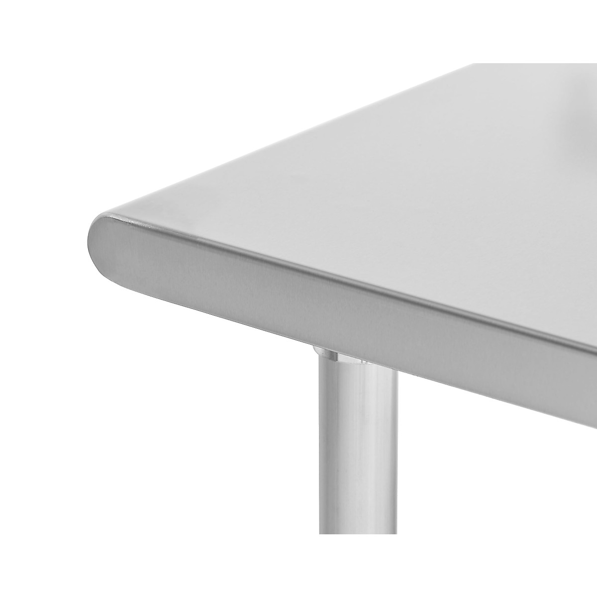 Kratos Stainless Steel Kitchen Prep Table 30" Dx72 W with Undershelf, NSF Worktable for Restaurants - 18ga/430SS (28W-001)