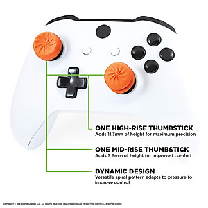 KontrolFreek Gamerpack FPS Freek Galaxy + Vortex Performance Thumbsticks for Xbox One and Xbox Series X | 1 High-Rise, 1 Mid Rise (Galaxy) 1 High-Rise, 1 Mid Rise (Vortex)