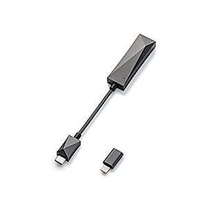 Astell&Kern AK HC3 Hi-Fi USB Dual DAC Amplifier Cable, Dark Gray