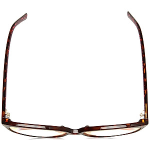 Kate Spade New York Women's Milena Blue Light Reading Glasses Cat Eye, Dark Havana/Demo Lens, 55mm, 15mm + 2