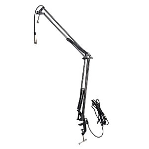 On-Stage MBS5000 Broadcast Mic Boom Arm - Experience Unparalleled Control and Versatility, Professional Boom Arm, Perfect for Podcasting, Broadcasting, and High-Fidelity Voice-Over Recordings