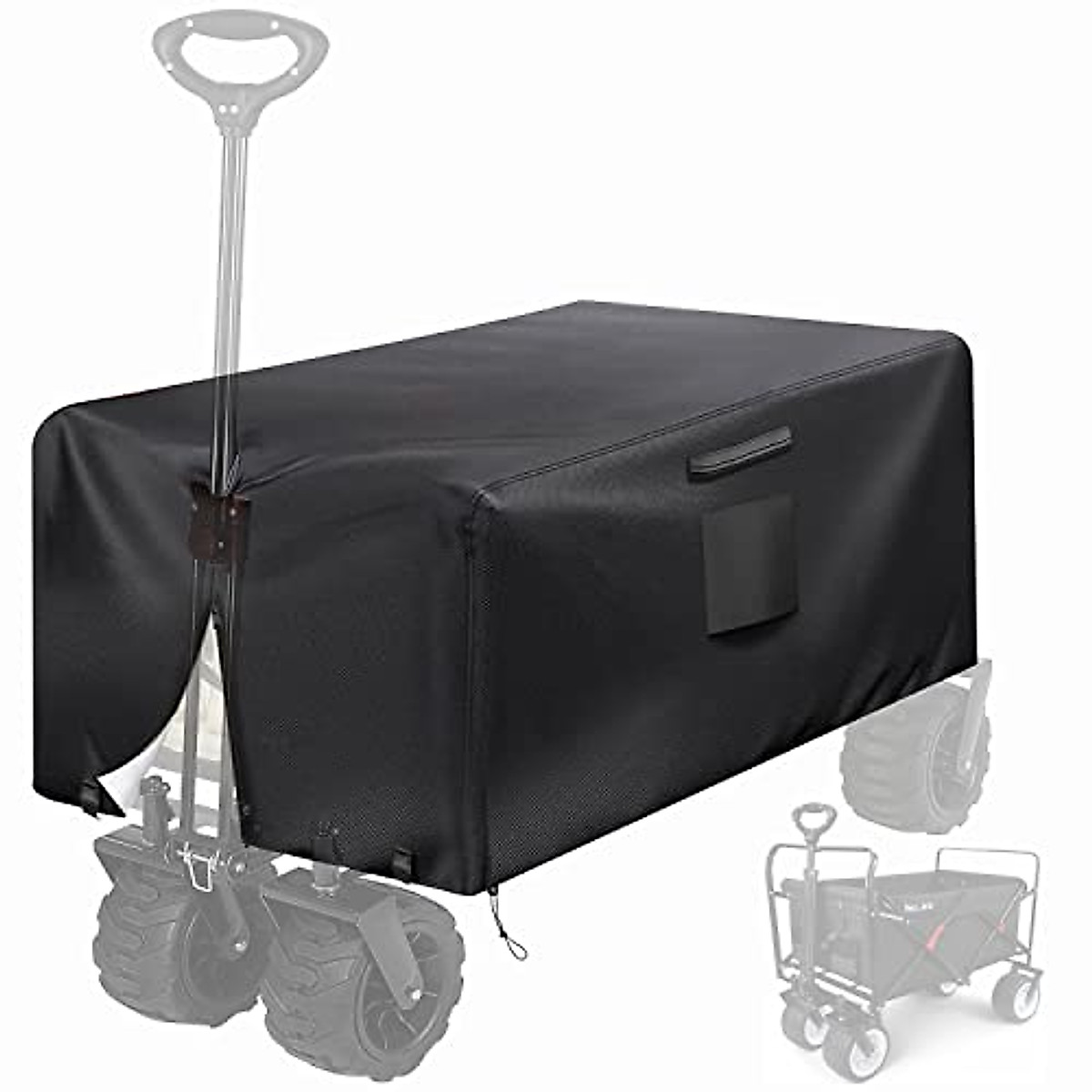 Wagon Covers Folding Wagon Cover, 420D Heavy Wagon Covers Waterproof,Dustproof UV Resistant