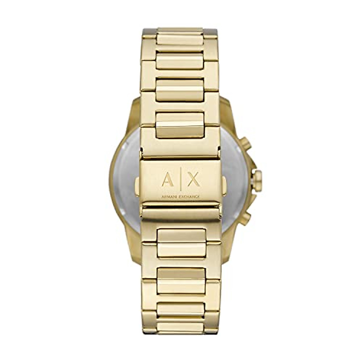 A|X ARMANI EXCHANGE Men's Quartz Watch with Stainless Steel Strap, Gold, 22 (Model: AX1721)