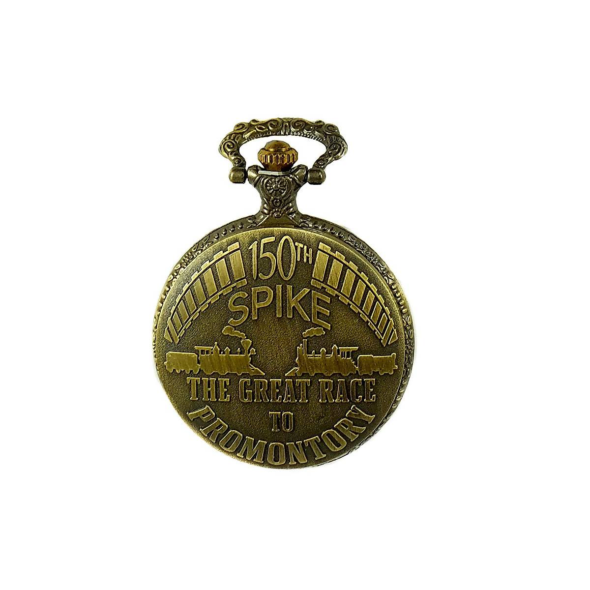 Pinnacle Awards Railroad Approved Railway Regulation Standard Train Pocket Watch 150th Spike Anniversary 4 Passenger Unit F40PH
