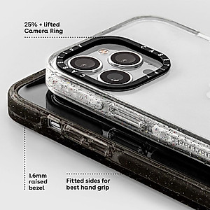 CASETiFY Impact iPhone 13 Pro Max Case [6.6ft Drop Protection] - Duty Free - Clear Black