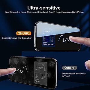 QHOHQ for iPhone 16 Pro Max Screen Protector with Camera Lens Protector, [Military Grade Shatterproof], Top 9H+ Tempered Glass, Full Edge Coverage, Ultra Durable, with Installation Tool [3+3 Pack]