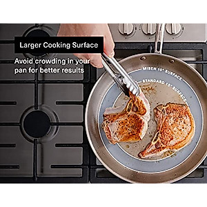 Misen Stainless Steel Pots and Pans Set - Stainless Steel Cookware Set - 12 Piece Complete Kitchen Cookware Sets