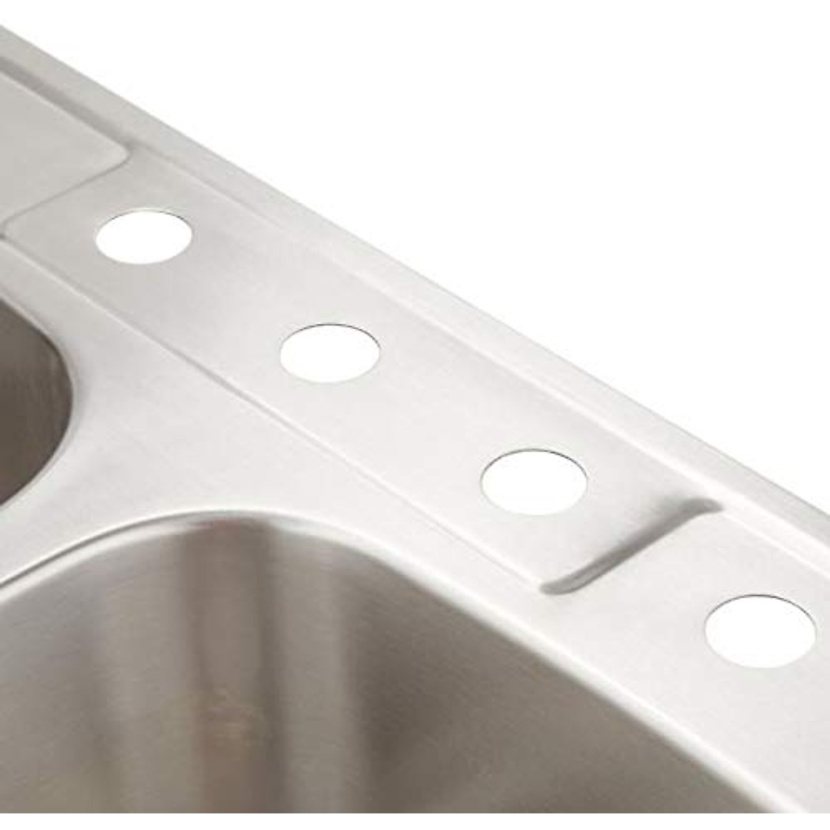 MSDP5050P 33" x 22" Stainless Steel Drop In Double Bowl Kitchen Sink with Drain Assembly