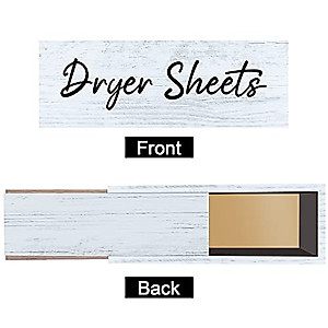 Dryer Sheet Dispenser for Laundry Room Decor Dryer Sheet Holder Dryer Sheet Container Laundry Detergent Dispenser for Elevating Your Home, 7.87 x 4.72 x 2.75 Inches (Grey Blue)