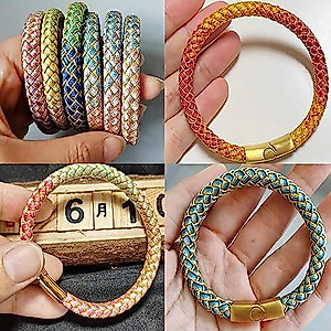 FECCY Jig Bracelet Maker, Bracelet Jig with Clips, U Shape Wristband Maker Acrylic, Hand Knitting Control Simple Operation for Bracelet Making DIY Bracelet Tool (Acrylic)