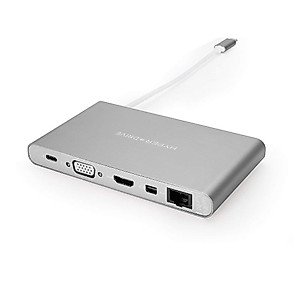 HyperDrive Ultimate 11-in-1 USB C Hub - Type-C Adapter for MacBook Pro/PC, USB-C Devices, HyperDrive USB C Hub w/PD Charging, 5Gbps Data, 4K HDMI, 3xUSB 3.1, VGA, Ethernet Docking Station
