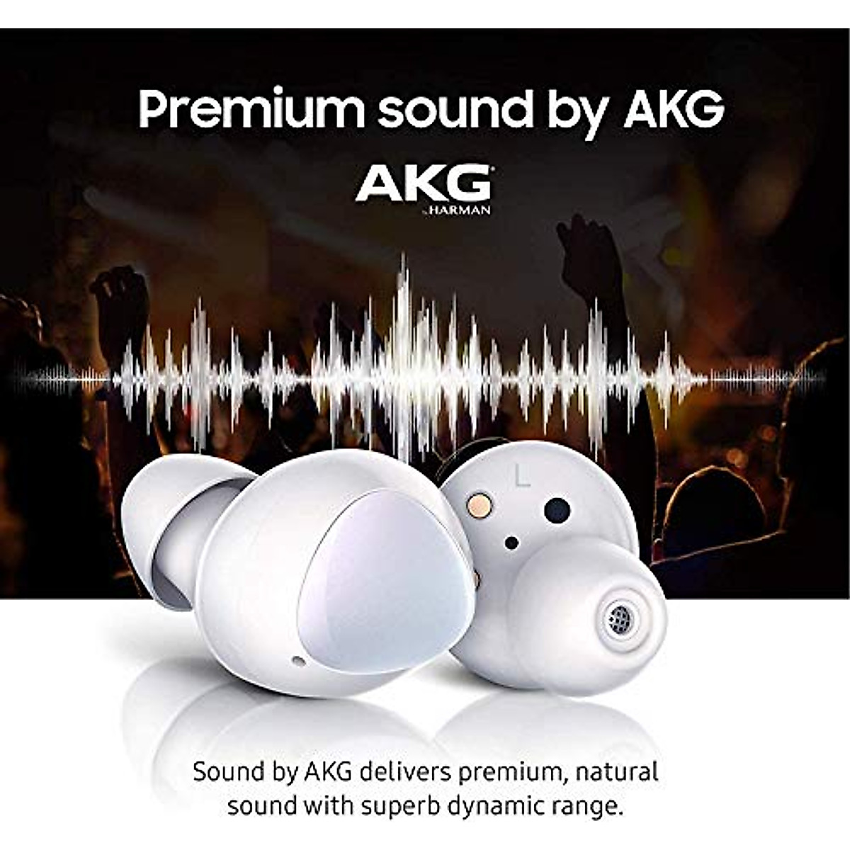 Samsung Galaxy Bud's 2019 White - True Wireless Earbuds with Wireless Qi Slim Pad 18w Fast Charger (Renewed)