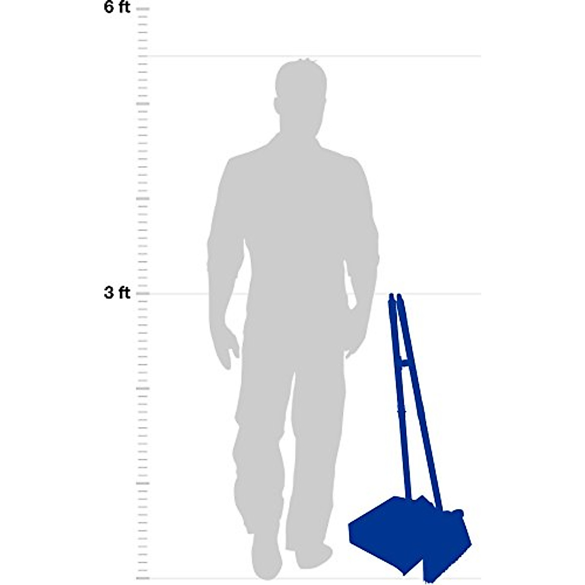 Carlisle FoodService Products Duo-Pan Upright Dust Pan and Broom Broom Set with Clip for Floor Cleaning, Restaurants, Office, And Janitorial Use, Plastic, 36 Inches, Black