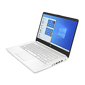 HP 14z-fq000 Home & Business Laptop Snow White (AMD 3020e 2-Core, 8GB RAM, 128GB SSD, AMD Radeon, 14.0" HD (1366x768), WiFi, Bluetooth, Webcam, 2xUSB 3.1, 1xHDMI, SD Card, Win 11 Home) with Hub