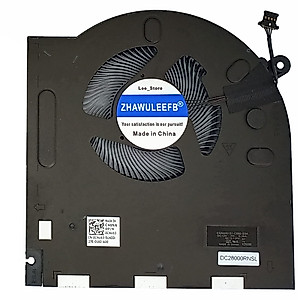 ZHAWULEEFB Replacement New CPU+GPU Cooling Fan for Dell Alienware M17 R3 M17 R4 P45E 0H5TYJ 0CNV63 FM7J FM7H DC28000ROSL EG50061S1-1C010-S9A K13087 DC28000RNSL EG50061S1-C060-S9A DC12V 0.38A Fan