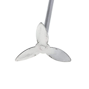 YUCHENGTECH Three Blade Stirring Rod Stirring Bar Electric Overhead Stirring Rod Anchor Paddle Mixer Shaft Rod Stainless Steel Stirrer 7.8x2.2x0.23in for Lab Industrial Mixing
