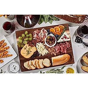 Sonder Los Angeles, Large Walnut/Cherry/Maple Wood Cutting Board for Kitchen, Charcuterie Wooden Board, Sorting Compartment, Reversible 17x13x1.1 in (Gift Box Included)