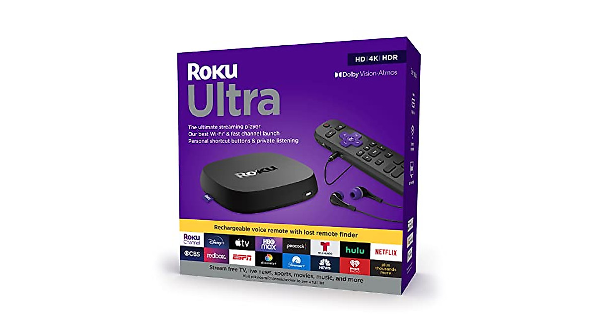 Roku Ultra 2022 4K HDR Streaming Device & Remote | Powerful & Easy to Use