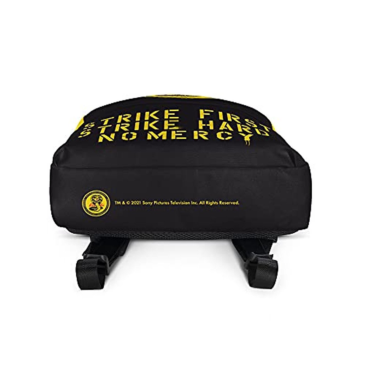 Ripple Junction Cobra Kai Strike First Strike Hard No Mercy Black Backpack Officially Licensed