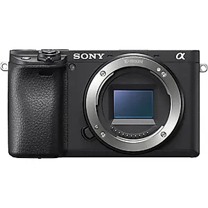 Sony a6400 Mirrorless Camera (ILCE-6400/B) + 4K Monitor + Rode VideoMic + 2 x 64GB Card + 3 x NPF-W50 Battery + Card Reader + LED Light + Corel Photo Software + Case + More (Renewed)
