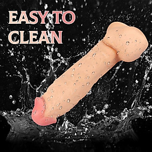 Used for Couple in The Bedroom and Everywhere You Wanted, Soft Silicone Suction Cup Realistic Classic Wand (12 inches) - XjmFj26-8