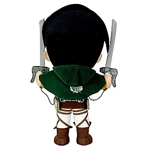 Great Eastern Attack on Titan 9" Levi Ackerman Plush,Brown/a,6"L x 3"W x 9"H