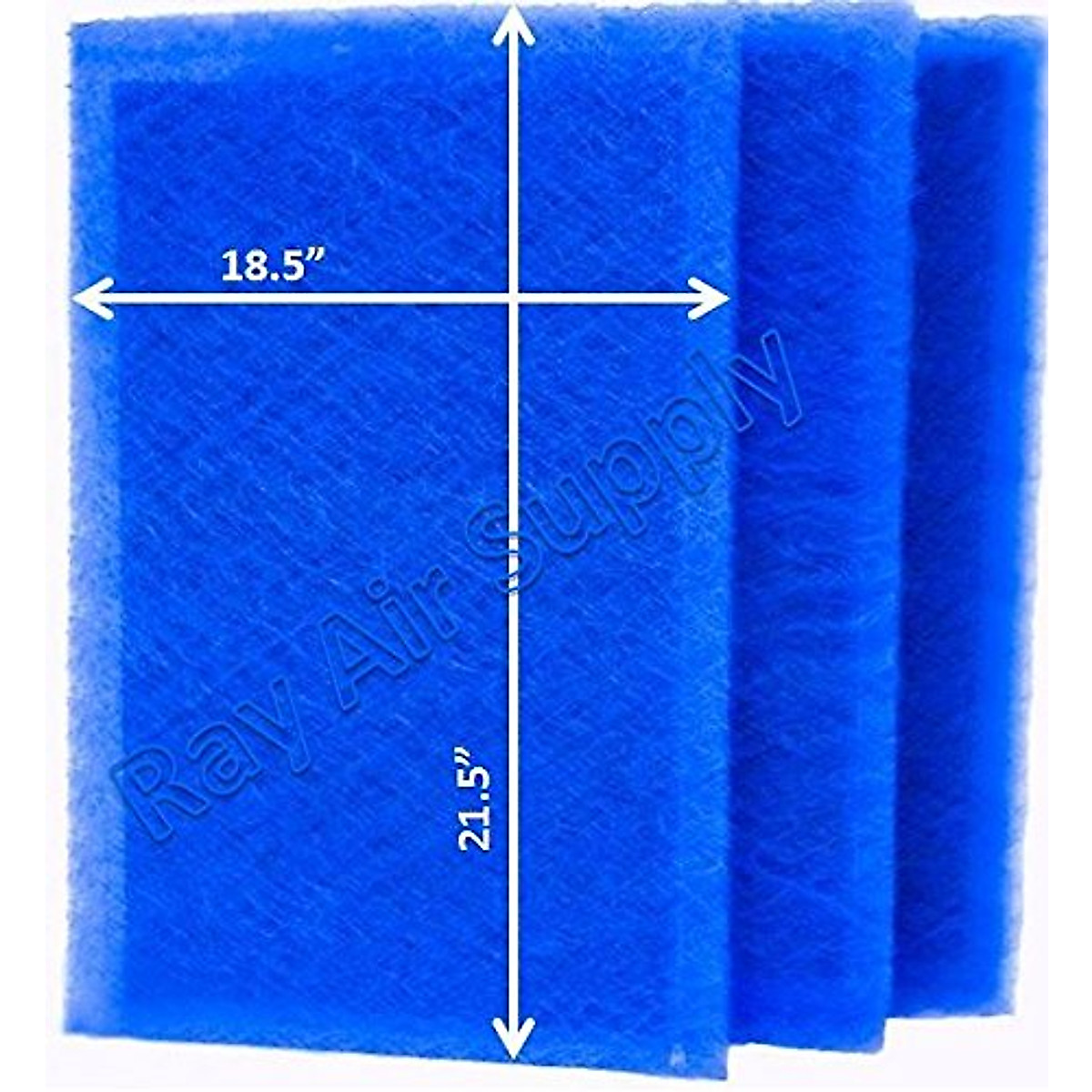 RAYAIR SUPPLY 20x24 StratosAire Air Cleaner Replacement Filter Pads 20x24 Refills (3 Pack) Blue