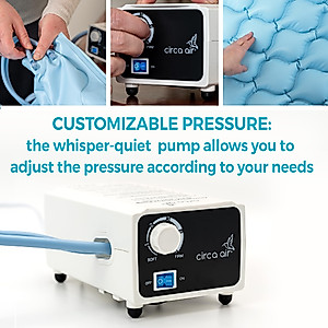 Circa Air Alternating Pressure Mattress for Bed Sores and Ulcers Relief - FSA/HSA Eligible Inflatable Air Pressure Pad with Quiet Pump, Medical Grade Mattresses for Hospital Beds