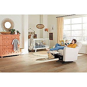 Nurture& The Glider Premium Power Recliner Nursery Glider Chair with Adjustable Head Support | Designed with a Thoughtful Combination of Function and Comfort | Built-in USB Charger (Ivory)