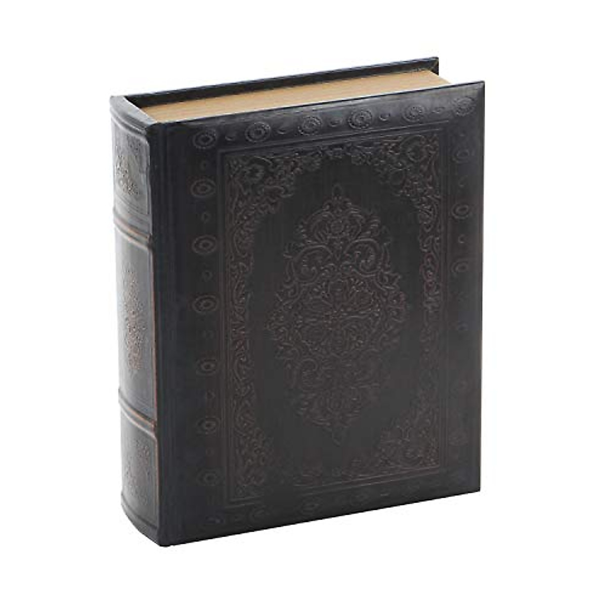 Deco 79 Traditional Wood Rectangle Box, Set of 3 13", 10", 8"H, Dark Brown