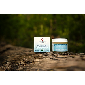 Shoosha Organic Diaper Balm for Sensitive Skin, Baby Diaper Rash Cream, Gluten-Free, Fragrance-Free, Hypoallergenic, 100% Biodegradable