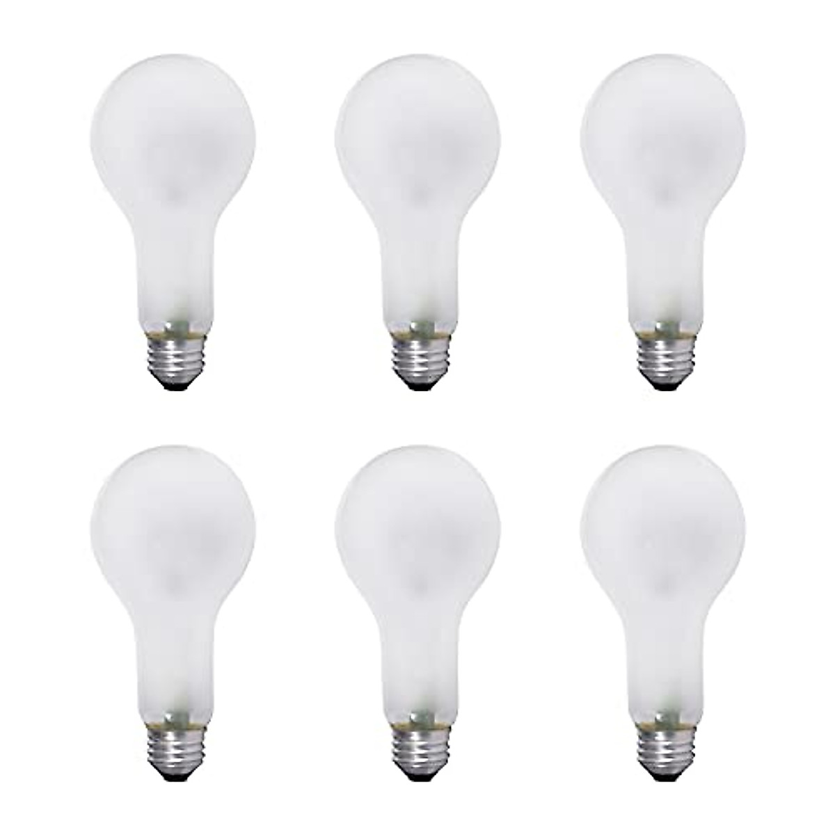 SYLVANIA Incandescent PS30 Utility Light Bulb, 300W, 5760 Lumens, 2850K, Frosted, Medium Base, 130 Volt, Commercial Value Pack - 6 Pack (15738)