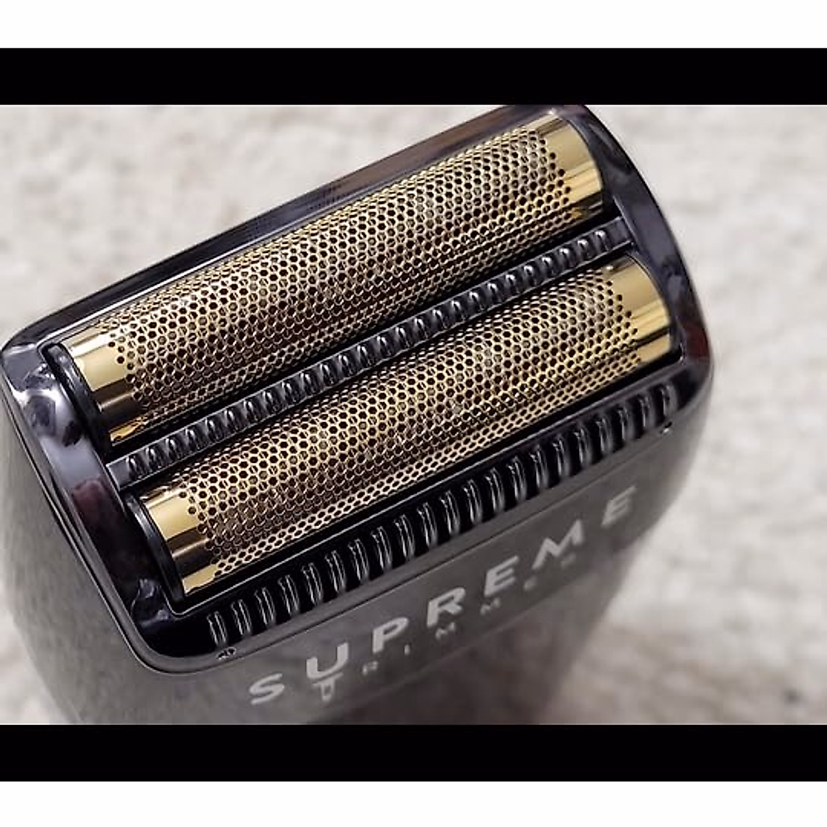 SUPREME TRIMMER Foil Shaver STF600 | Men's Electric Razor for Men (60 Min Runtime) Mens Head Shaver Barber use | Crunch Lite Black