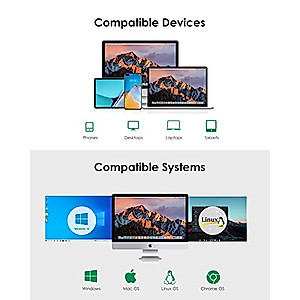 LENTION USB C to Ethernet Adapter, RJ45 to Type C Gigabit Network 1000M Wired LAN Converter Compatible 2023-2016 MacBook Pro 13/15/16, New iPad Pro/Mac Air/Surface, Chromebook, More(CU604, Space Gray)