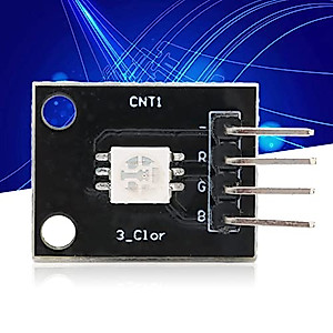 PWM RGB SMD LED Board Module 3 Colour Light ABS Low Power Consumption PWM Modulator DIY Electronic Kit PCB 5V KY 009