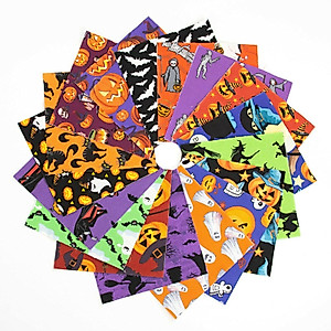 17 pc Halloween 1 Jelly Roll 2.5" pre-Cut 100% Cotton Fabric Quilting Strips