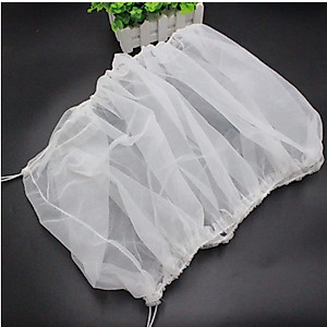 Pssopp Bird Cage Cover Durable Breathable Washable Mesh Seed Catcher Seed Catcher Guard Net Cover Large Size Bird Cage Good Night Cover (4 Colors)